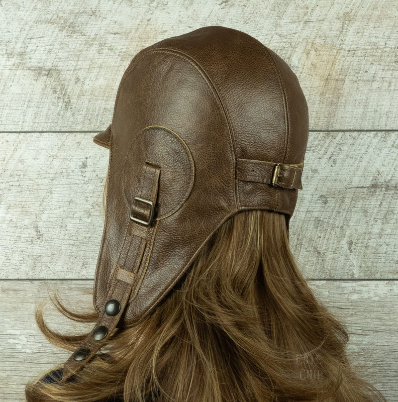 Brown Chestnut Aviator Hat - Cote Cuir – Cote Cuir Leather